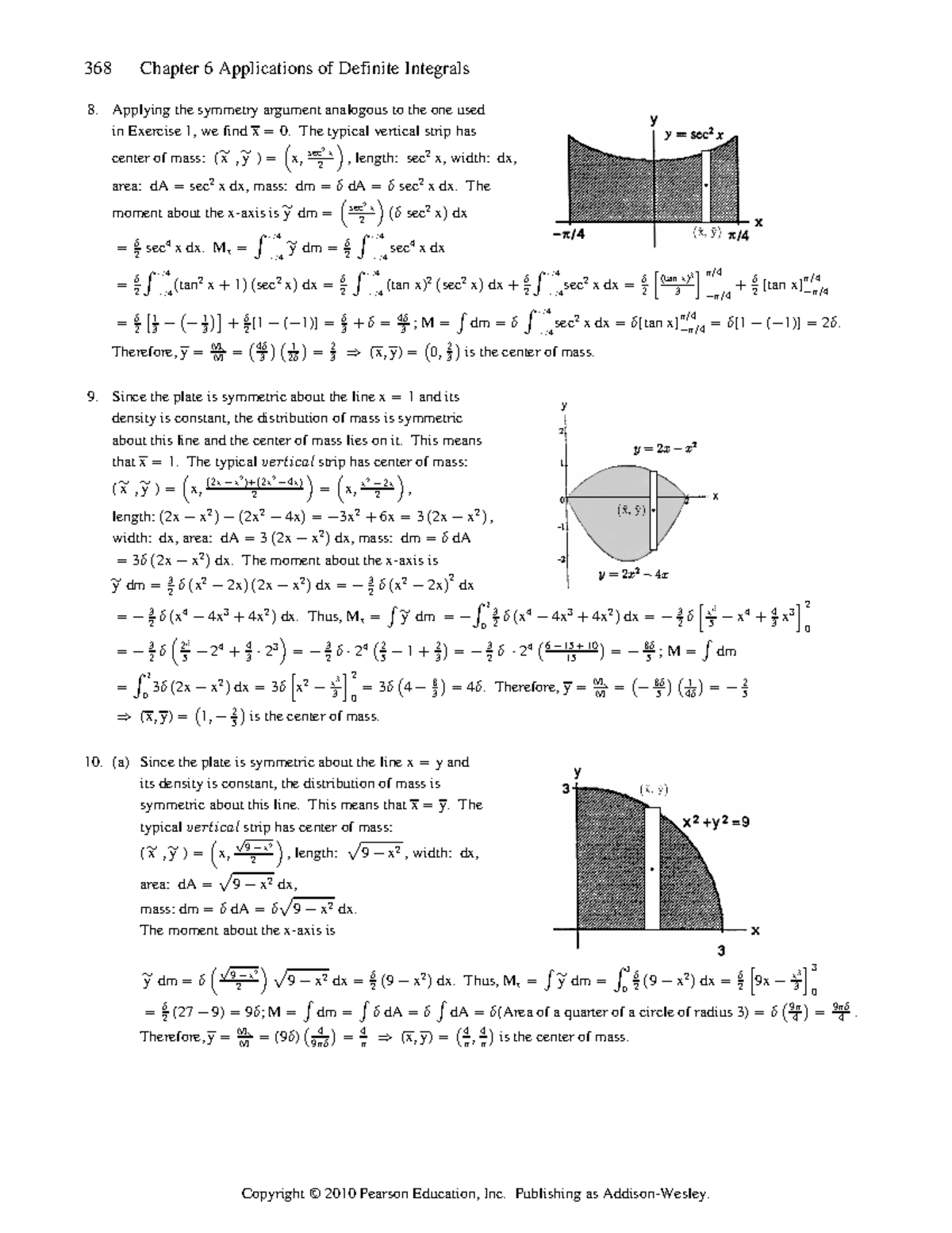 General mathematics-25 - 368 Chapter 6 Applications of Definite ...