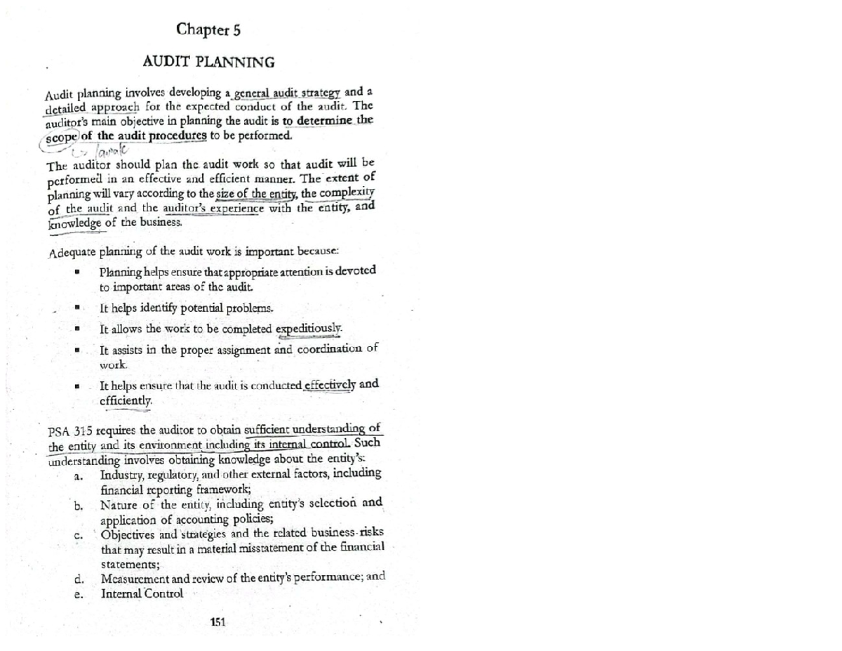 Chapter 5 - auditing - Business Administration - p - Studocu