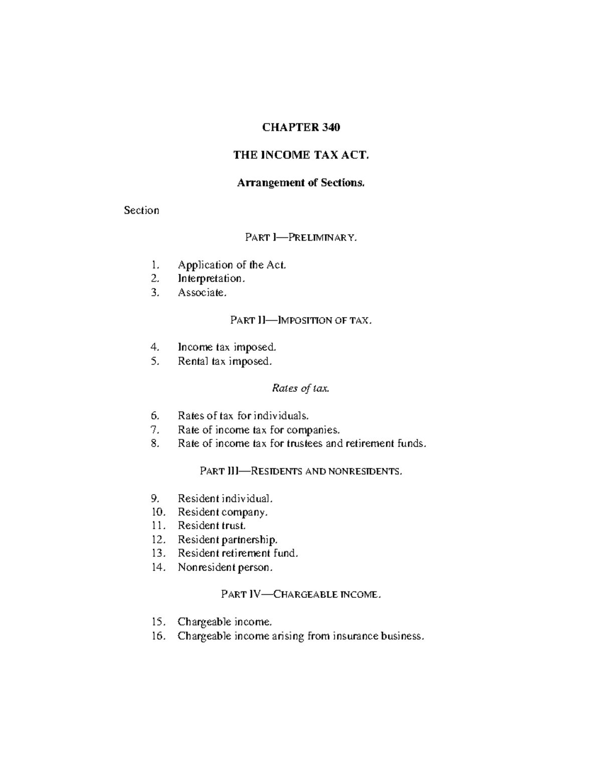 Income Tax Act - For proper research - CHAPTER 340 THE INCOME TAX ACT ...