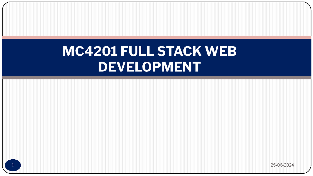 UNIT-4-React js components lifecycle - Full Stack Web development - MC4201 FULL STACK WEB - Studocu
