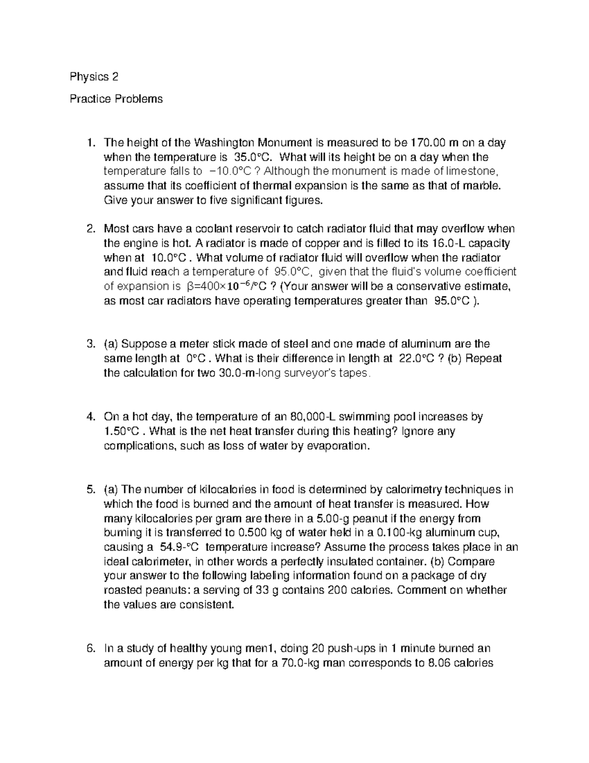 Practice-Problems - p6 2 practice problem with answer key - Physics 2 ...