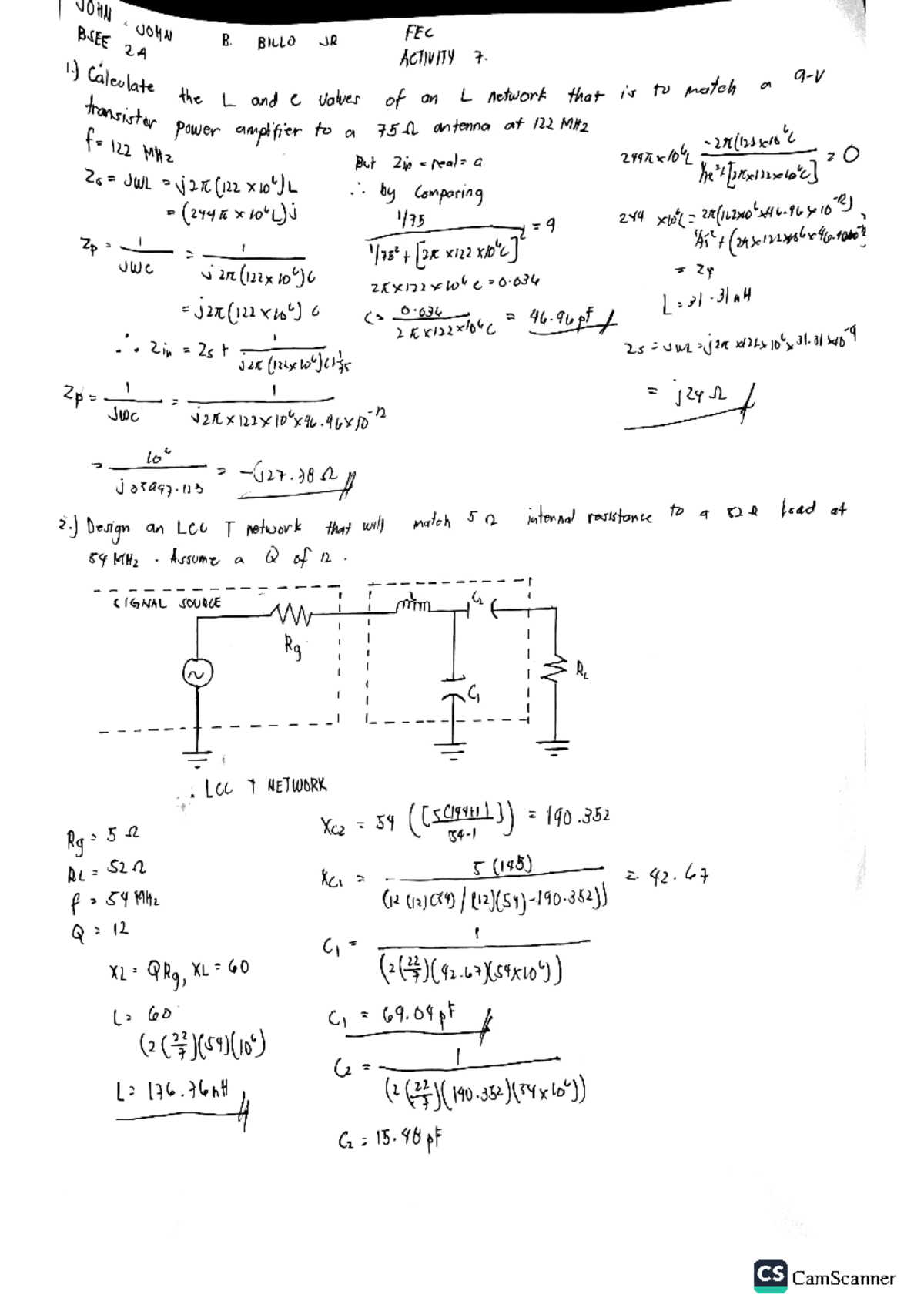 FEC M7- Billo - Mid year - Mechanical Engineering - CamScanner CamScanner - Studocu