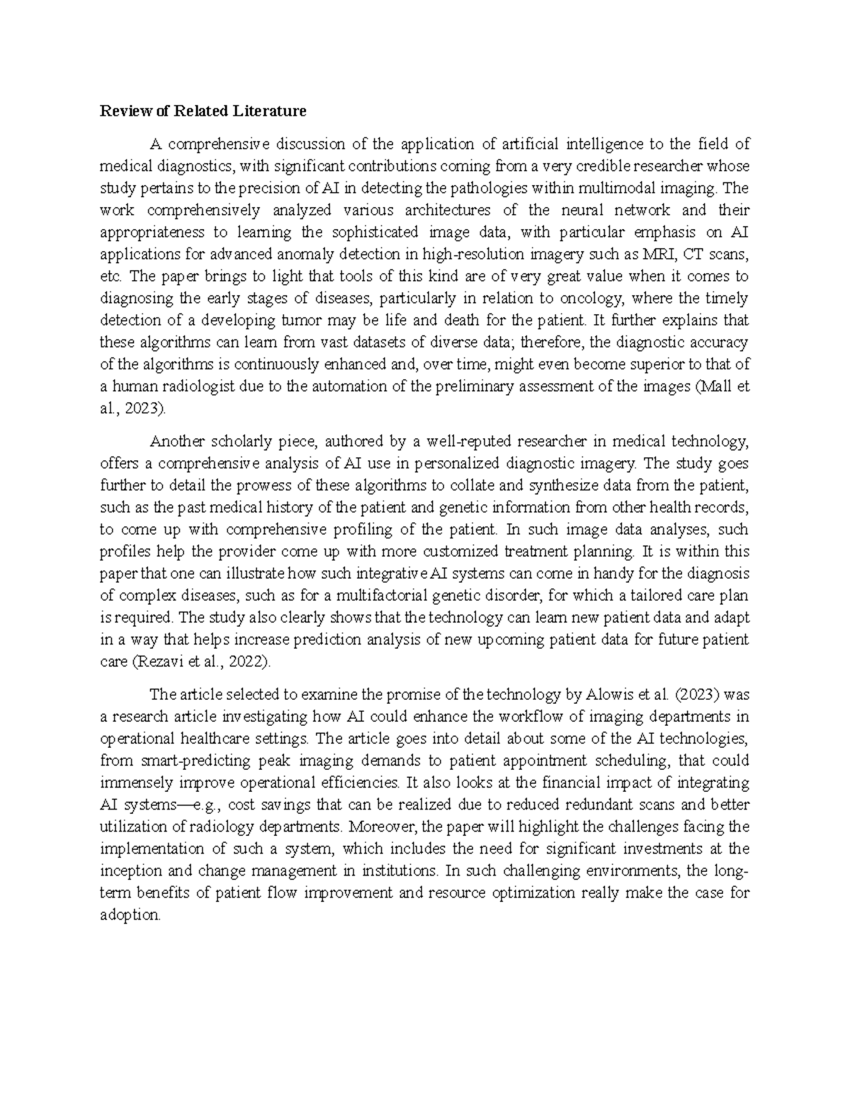 RRL- Research- Questions - Review of Related Literature A comprehensive ...