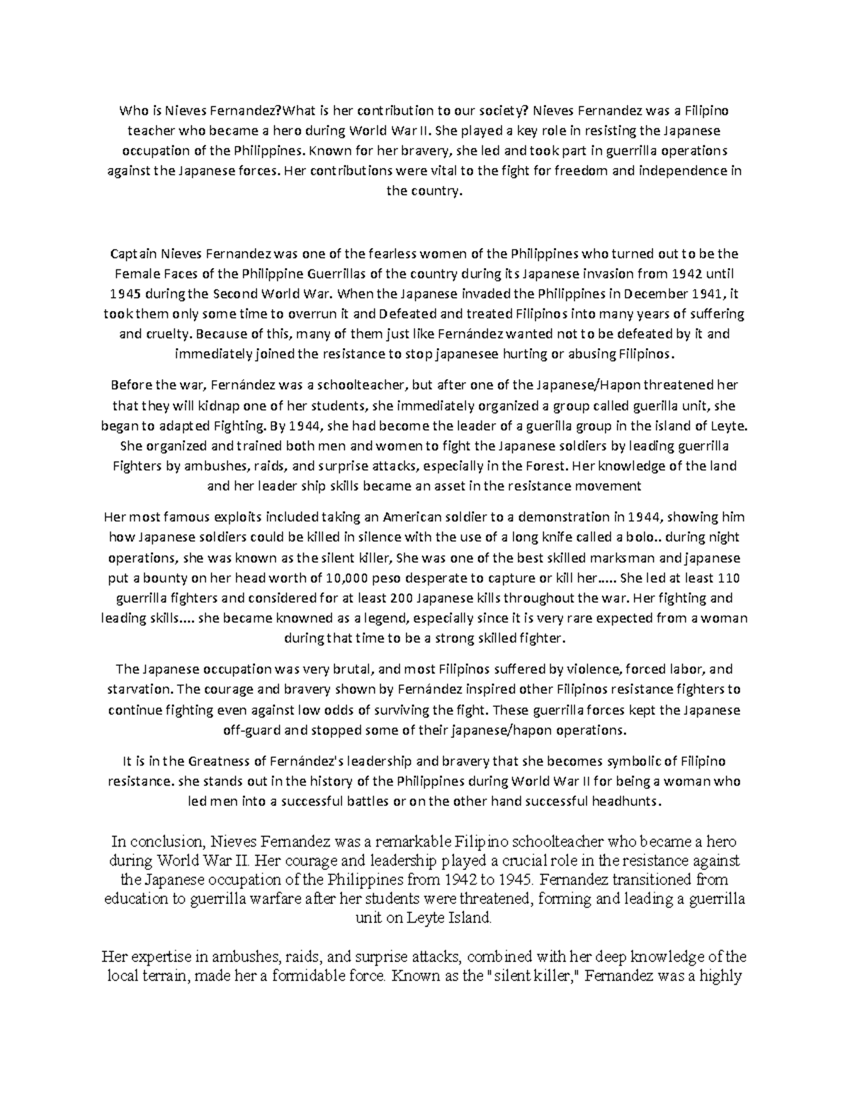 Nieves-fernandez - Notes - Who is Nieves Fernandez?What is her ...