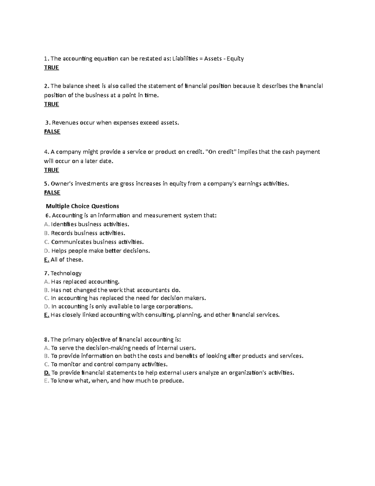 On-tap-ACC101 - hehe - The accounting equation can be restated as ...