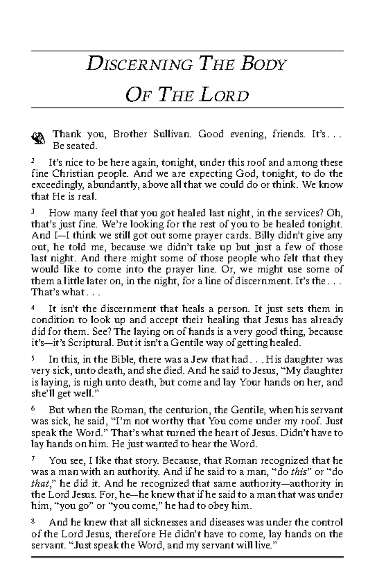 59-0812 Discerning The Body Of The Lord VGR - DISCER NING THE BODY OF ...