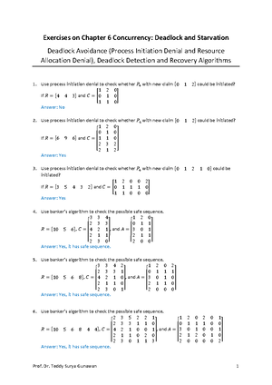 Quiz4-OS Answers - Quiz - Name: Matric No: ####### Question 1: Consider ...