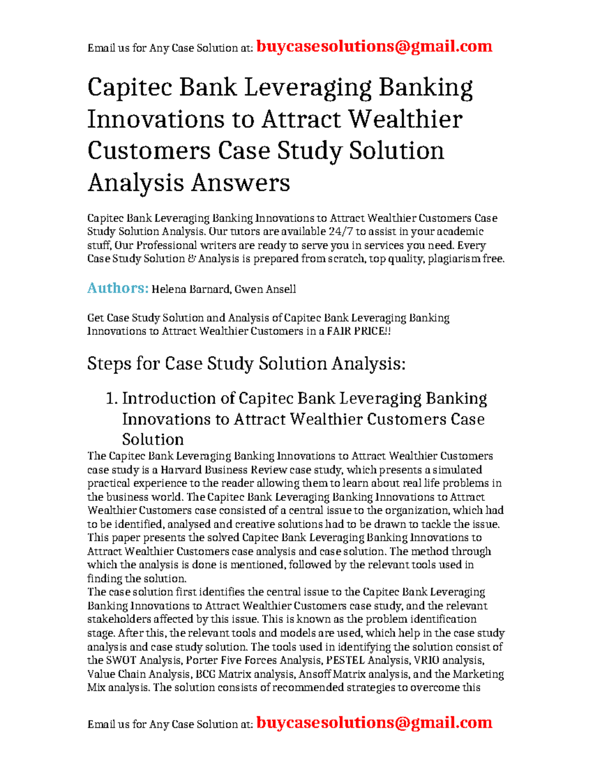 Case Solution Capitec Bank Leveraging Banking Innovations to Attract Wealthier Customers ...