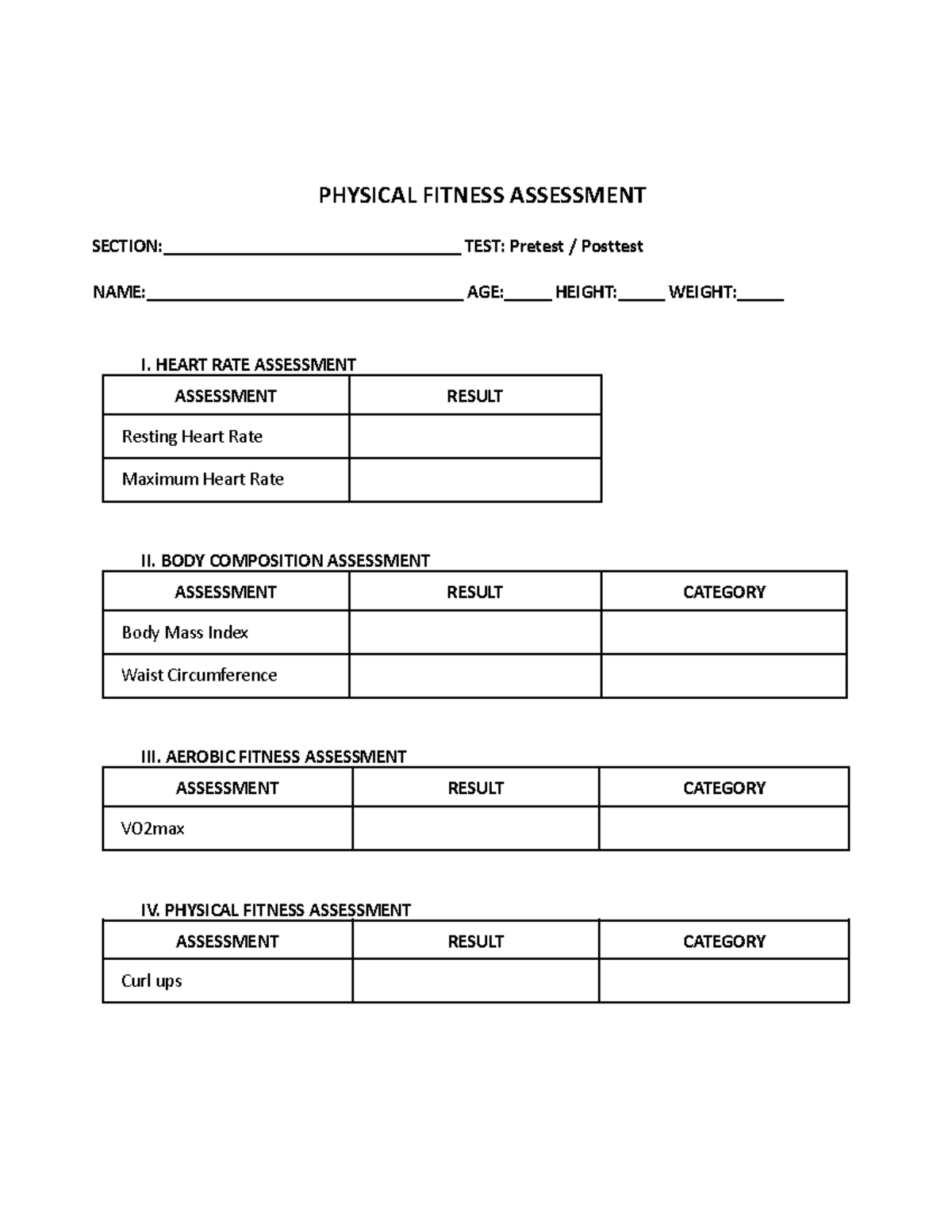 Physical- Fitness- Assessment-FORM (1) - PHYSICAL FITNESS ASSESSMENT ...