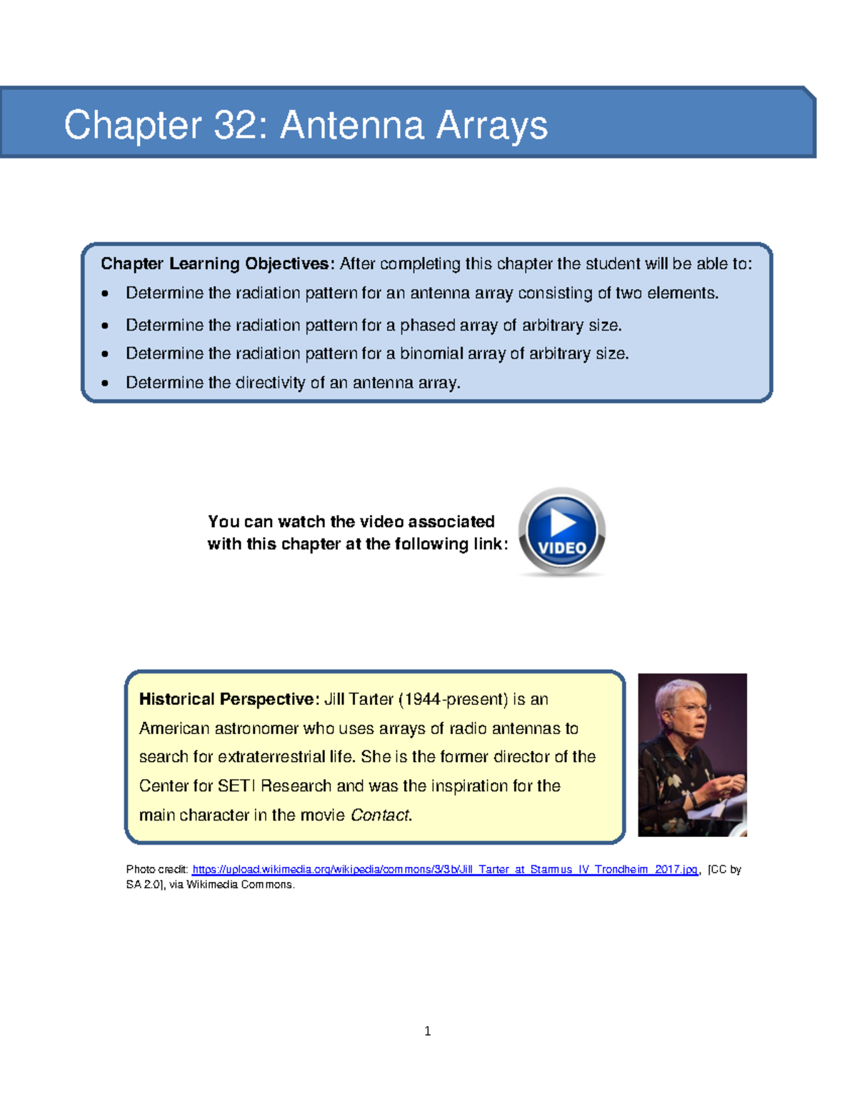 32 Antenna Arrays - good book - Chapter 32: Antenna Arrays Chapter Learning Objectives: After ...