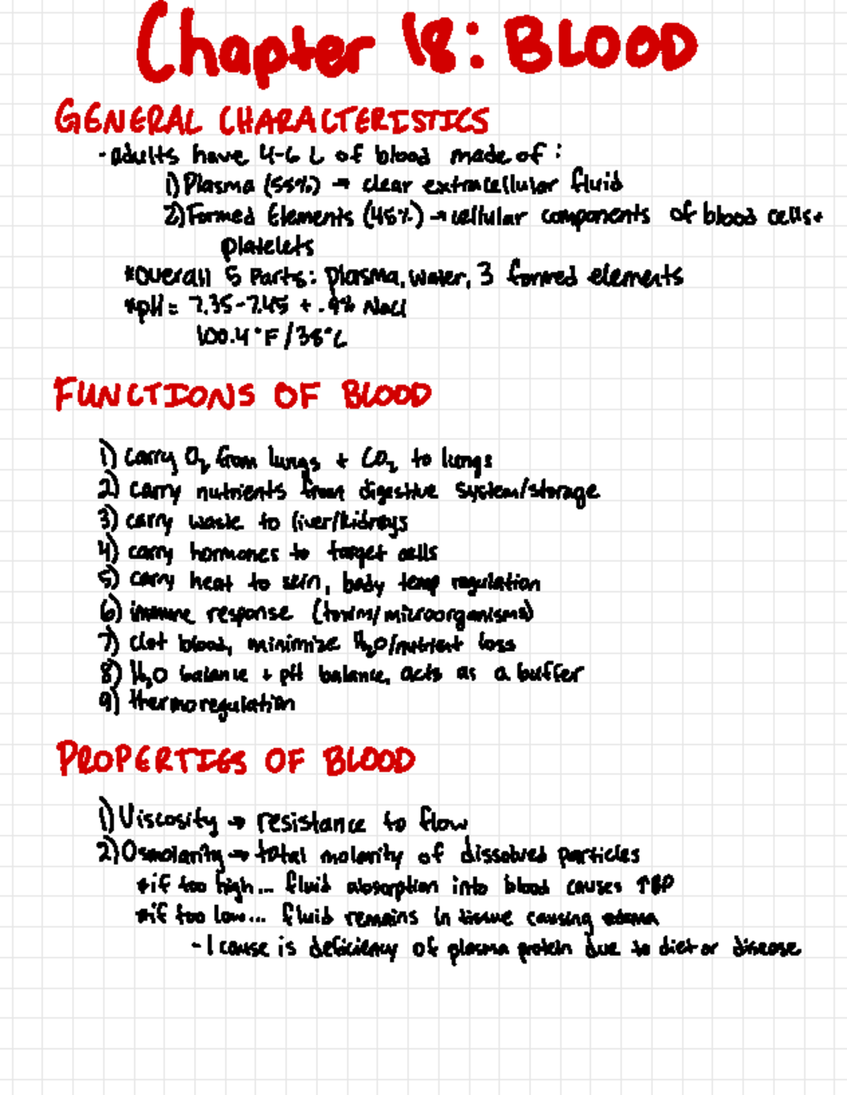 Blood - Anatomy and Physiology 2 lecture notes. Professor Heidi Borgeas ...