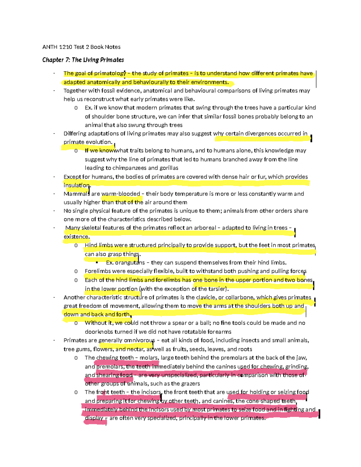 Anth 1210 test 2 book notes - ANTH 1210 Test 2 Book Notes Chapter 7 ...