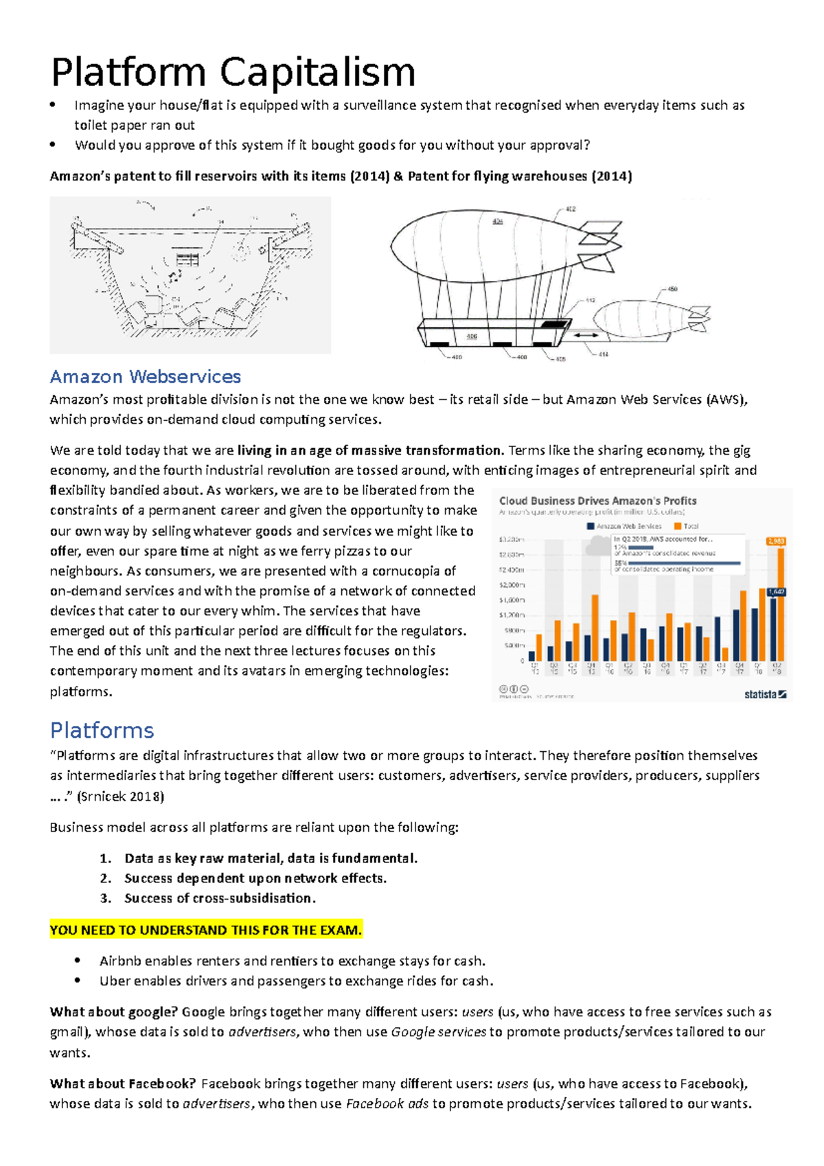 Platform Capitalism - We are told today that we are living in an age of ...
