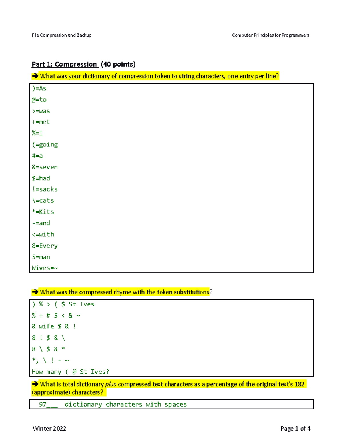 CP4P Week9 Activity - weekly assignments - Part 1: Compression (40 ...