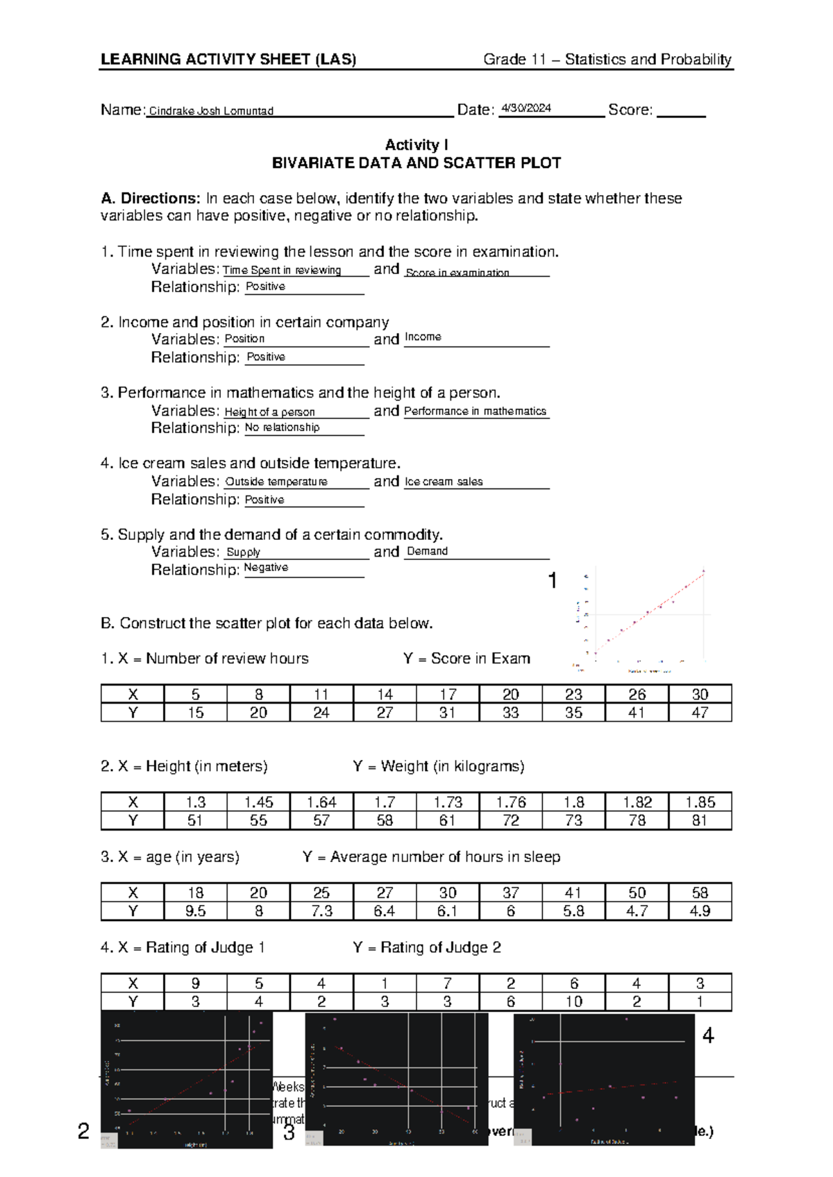 LAS 4 Lomuntad - LAS4 - Specific Weeks: Fourth Quarter Weeks 8 - 9 ...