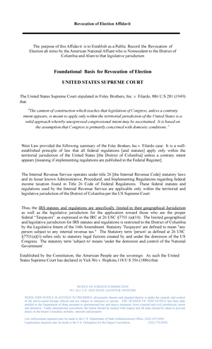 Notice OF Mistake - NOTICE OF MISTAKE TAKE NOTICE THAT: In the matter ...