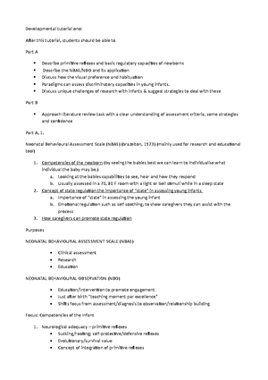 PSY235 Intro notes - PSY235 Notes Tutorial 1 Notes Most influential ...