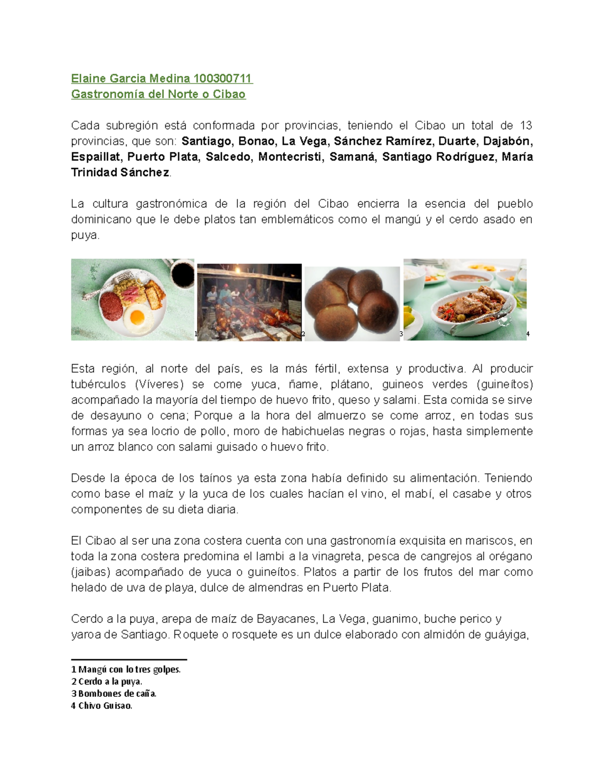 Cibao comidas tipicas - Elaine Garcia Medina 100300711 Gastronomía del ...
