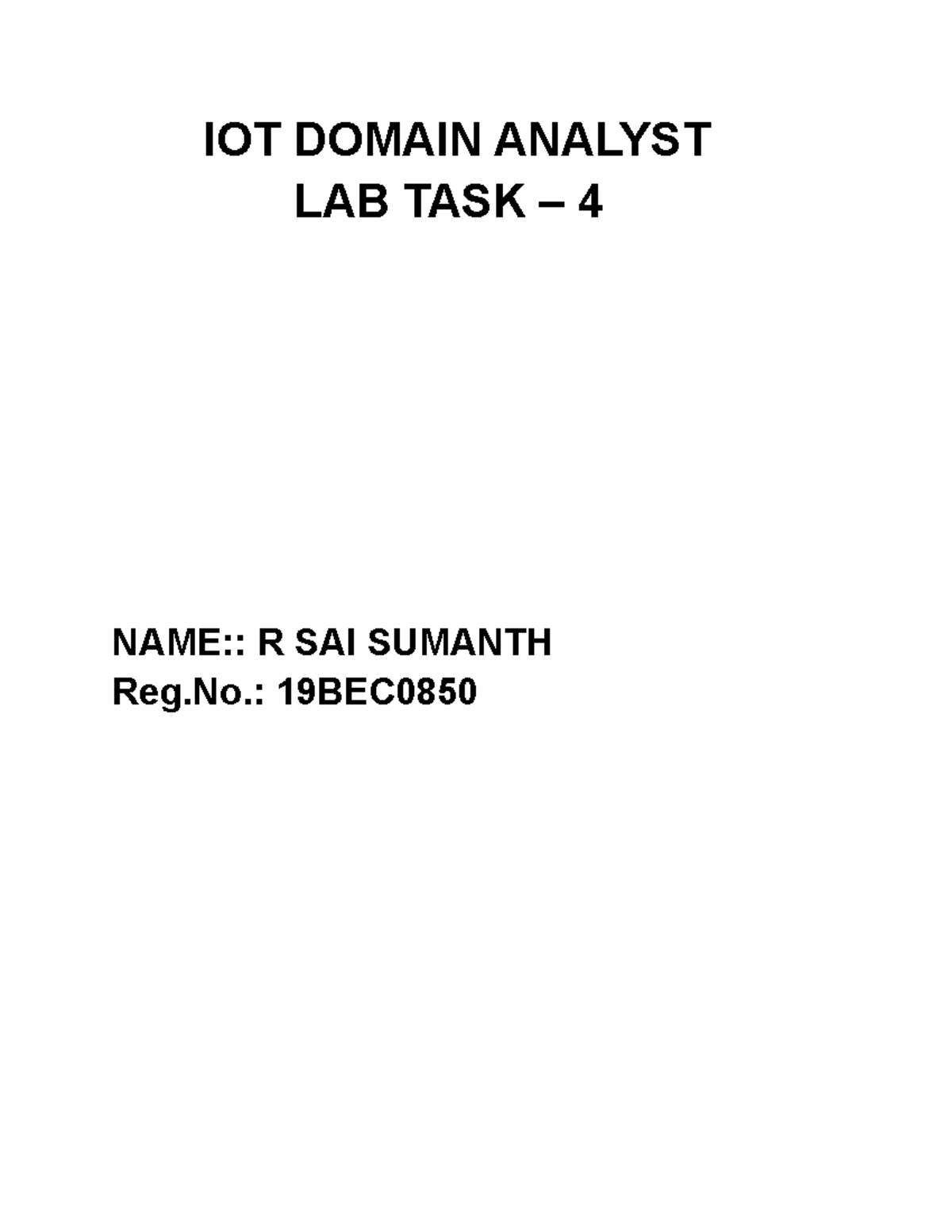 Task 4 - lab Tasks done in iot lab vit during 2022 - IOT DOMAIN ANALYST ...