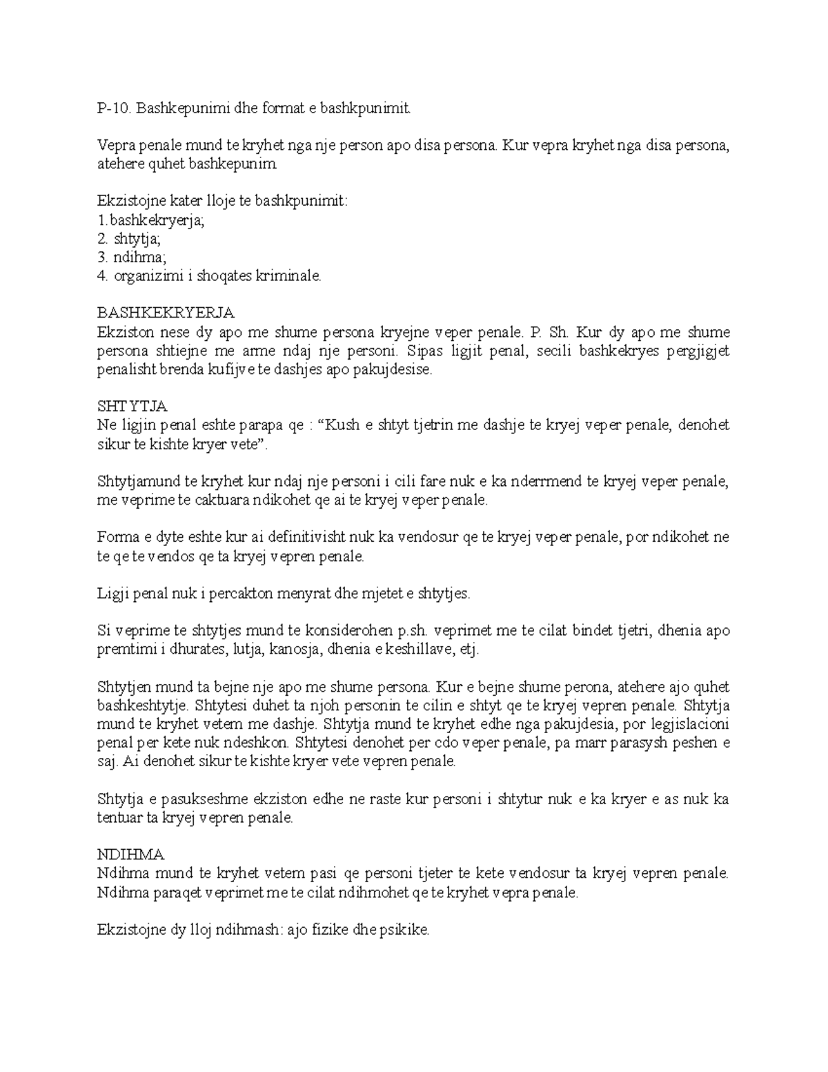 Bashkepunimi - P-10. Bashkepunimi dhe format e bashkpunimit. Vepra ...