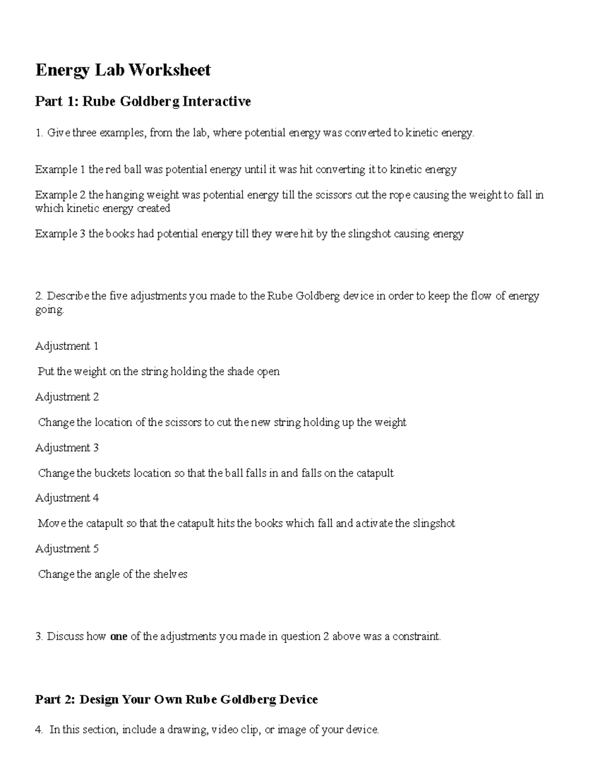 2.01 - Energy - eckjdm,dc - Energy Lab Worksheet Part 1: Rube Goldberg ...