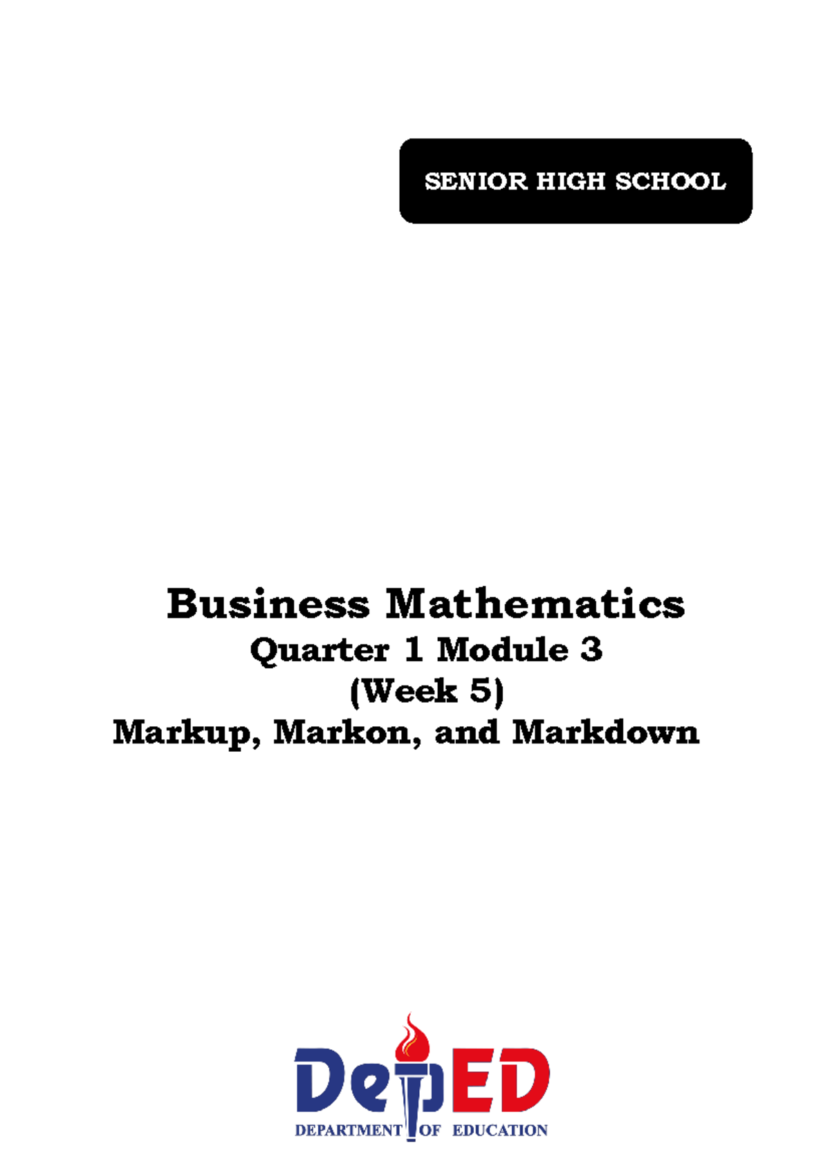 3 Q1 Bus Math - Business Mathematics Module 3 for First Quarter ...