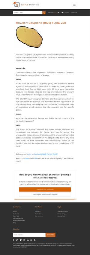 10. Griffiths v Peter Conway Ltd [1939] 1 All ER 685 - Simple Studying ...