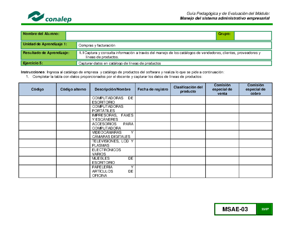Ejer 5 MSAE - llkhg - MSAE- 03 33 / 97 Guía Pedagógica y de Evaluación ...