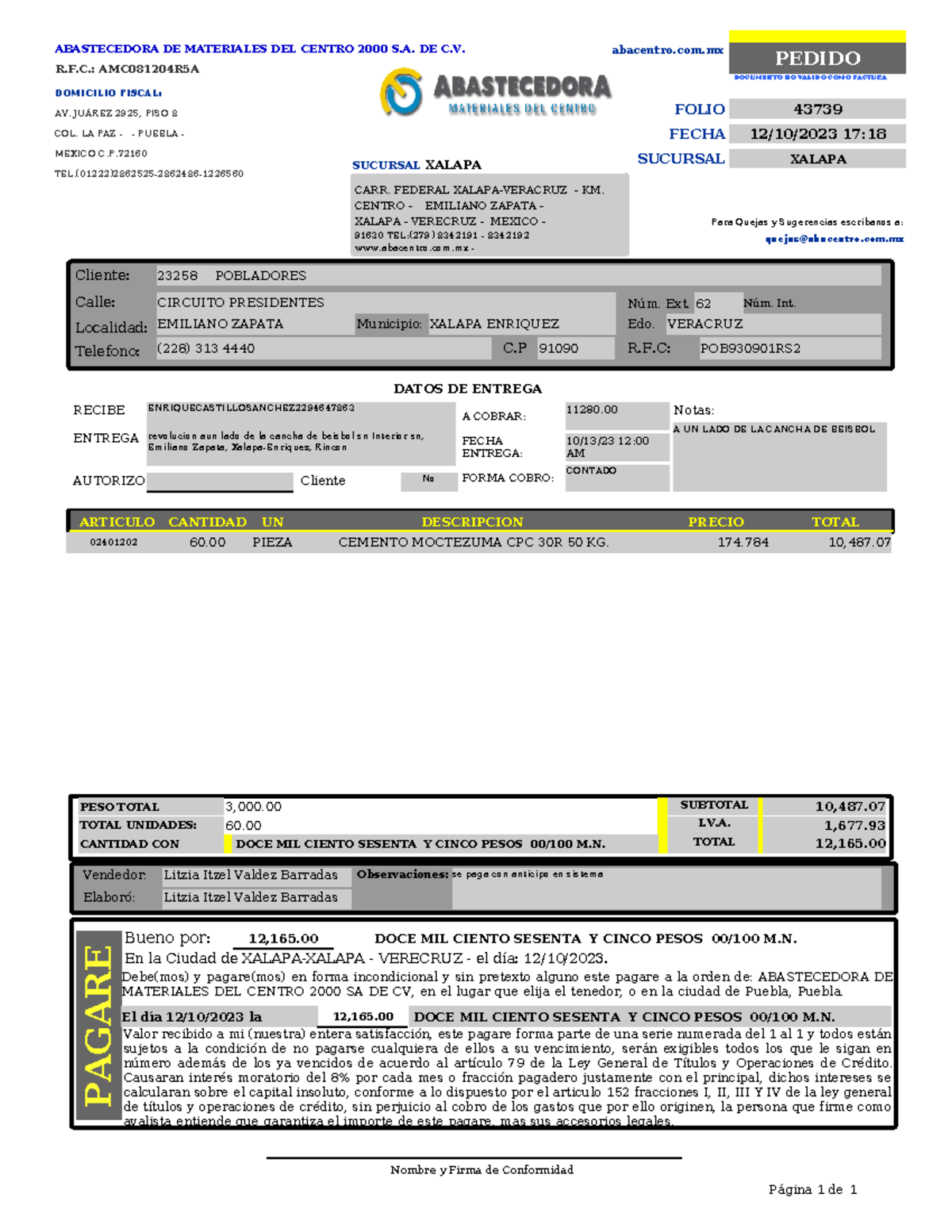 3 - XFGHJK, VCDFTYUIKL,MNBVG - DOCUMENTO NO VALIDO COMO FACTURA ...