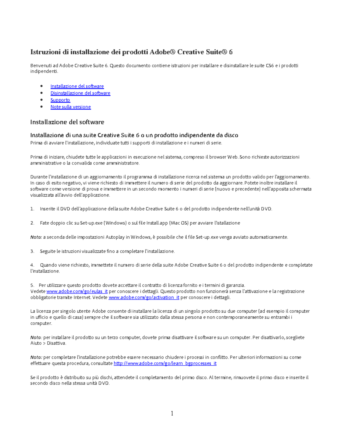 Istruzioni di installazione dksjd - 1 Istruzioni di installazione dei ...