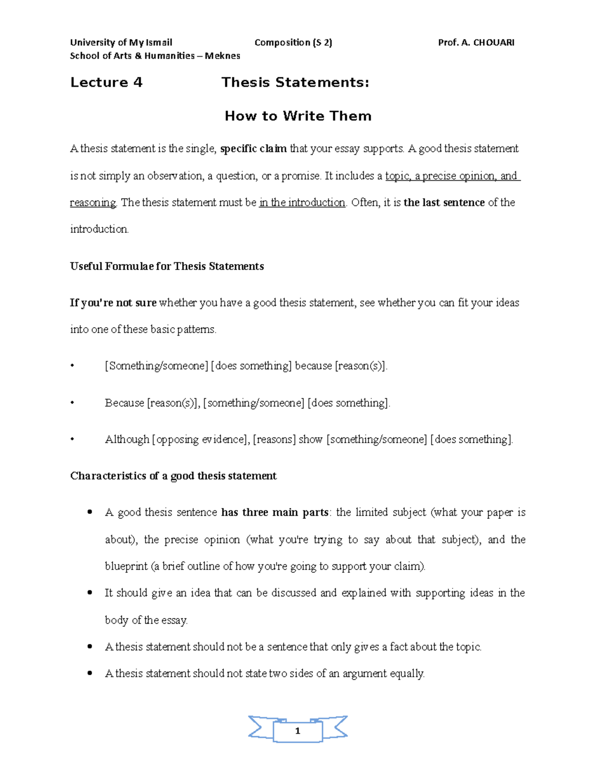 Lecture 5 - Composition 1 Full Course Part 2 - University of My ...