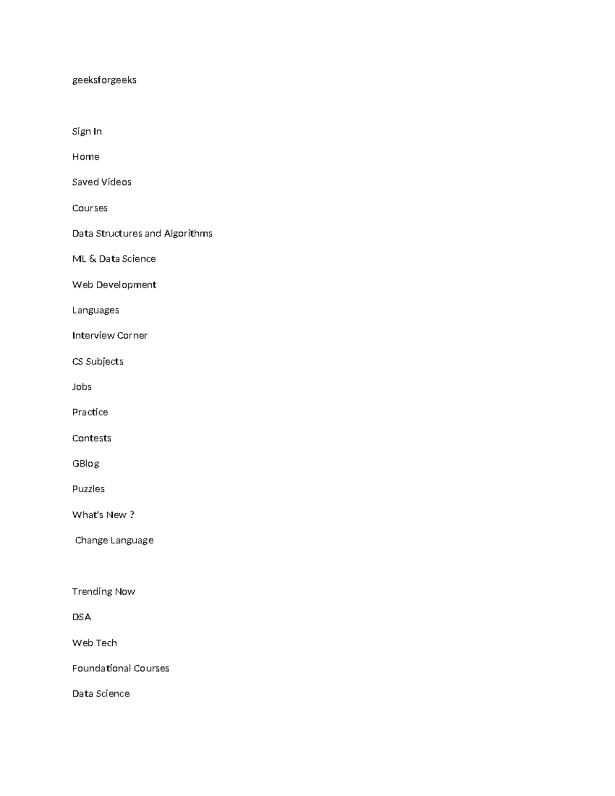 Geeksforgeeks-WPS Office - geeksforgeeks Sign In Home Saved Videos ...