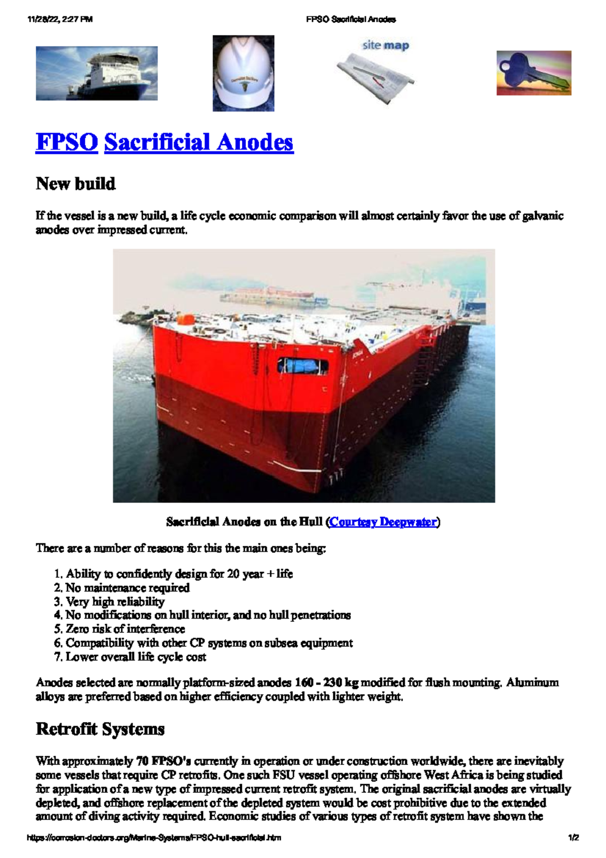FPSO Sacrificial Anodes - - Studocu