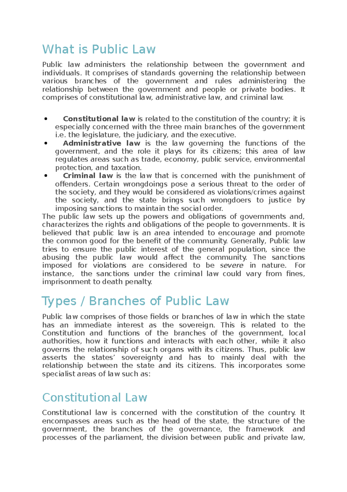 What Is Public Law Summeries What Is Public Law Public Law