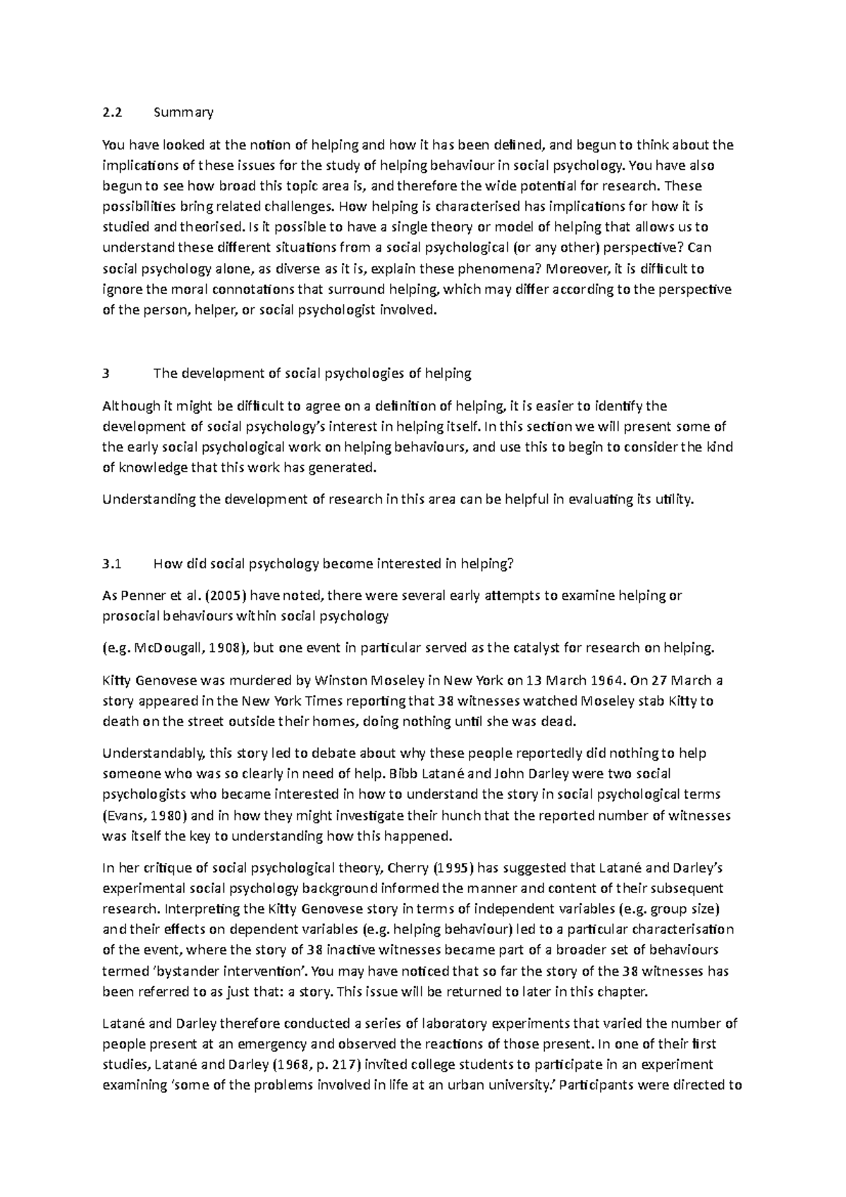 Chapter 5 - 2.2, 3, 3 - in depth notes on the investigating psychology ...