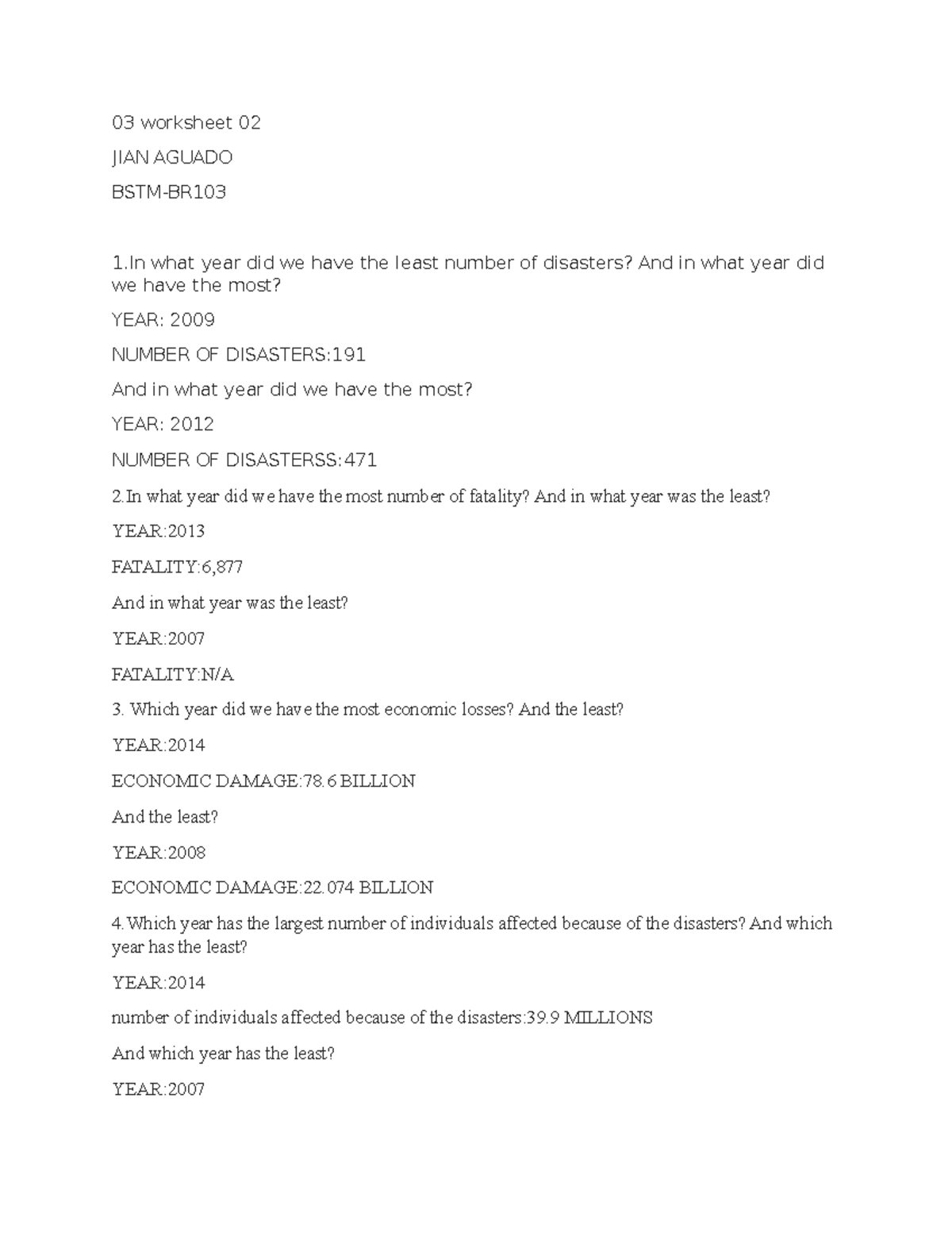 03 worksheet 02 - for everyone - 03 worksheet 02 JIAN AGUADO BSTM-BR 1 ...