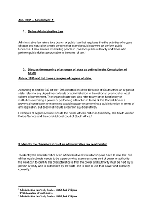 AFL 1501 Assessment 6 - UNISA AFL Portfolio Assement 6 2023 Table of ...