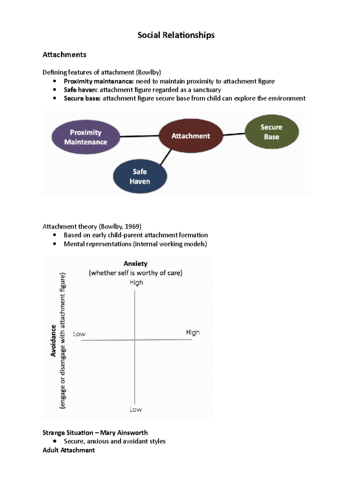 Week 4 - Social Relationships - Social Relationships Attachments ...