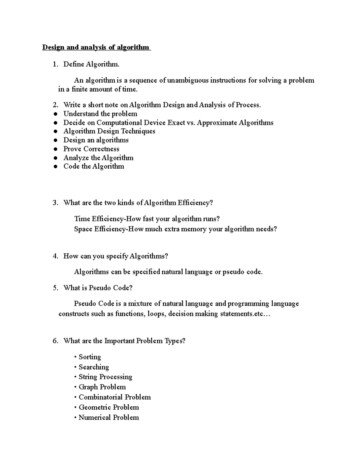 Design and analysis of algorithm - Design and analysis of algorithm ...
