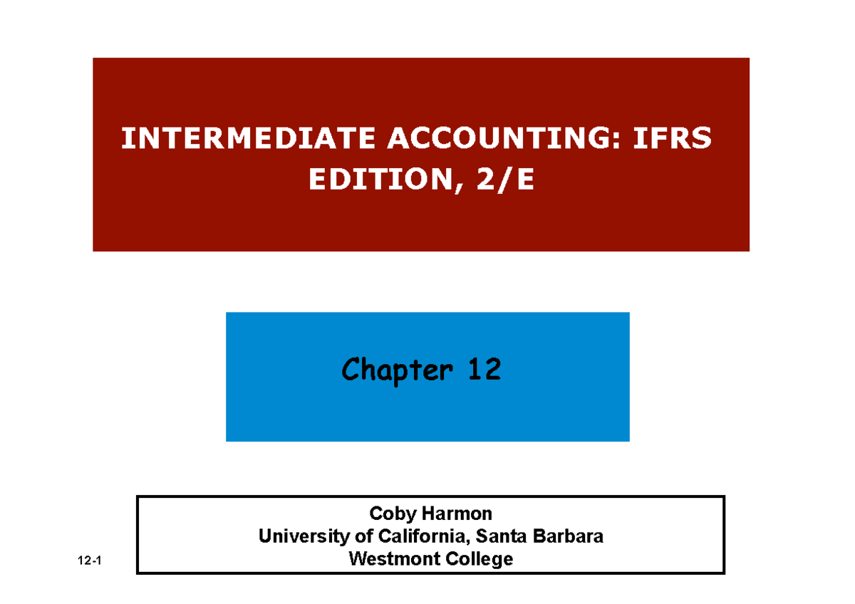 Intangible assets-2 - INTERMEDIATE ACCOUNTING: IFRS EDITION, Chapter 12 ...