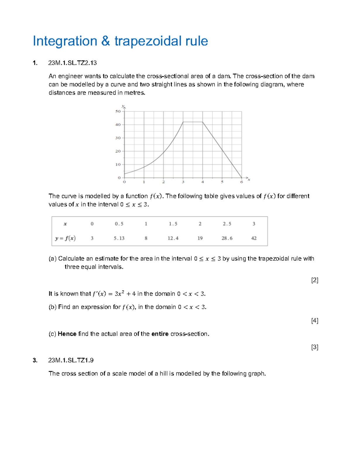 87738 Integration trapezoidal rule - Integration & trapezoidal rule 1 ...