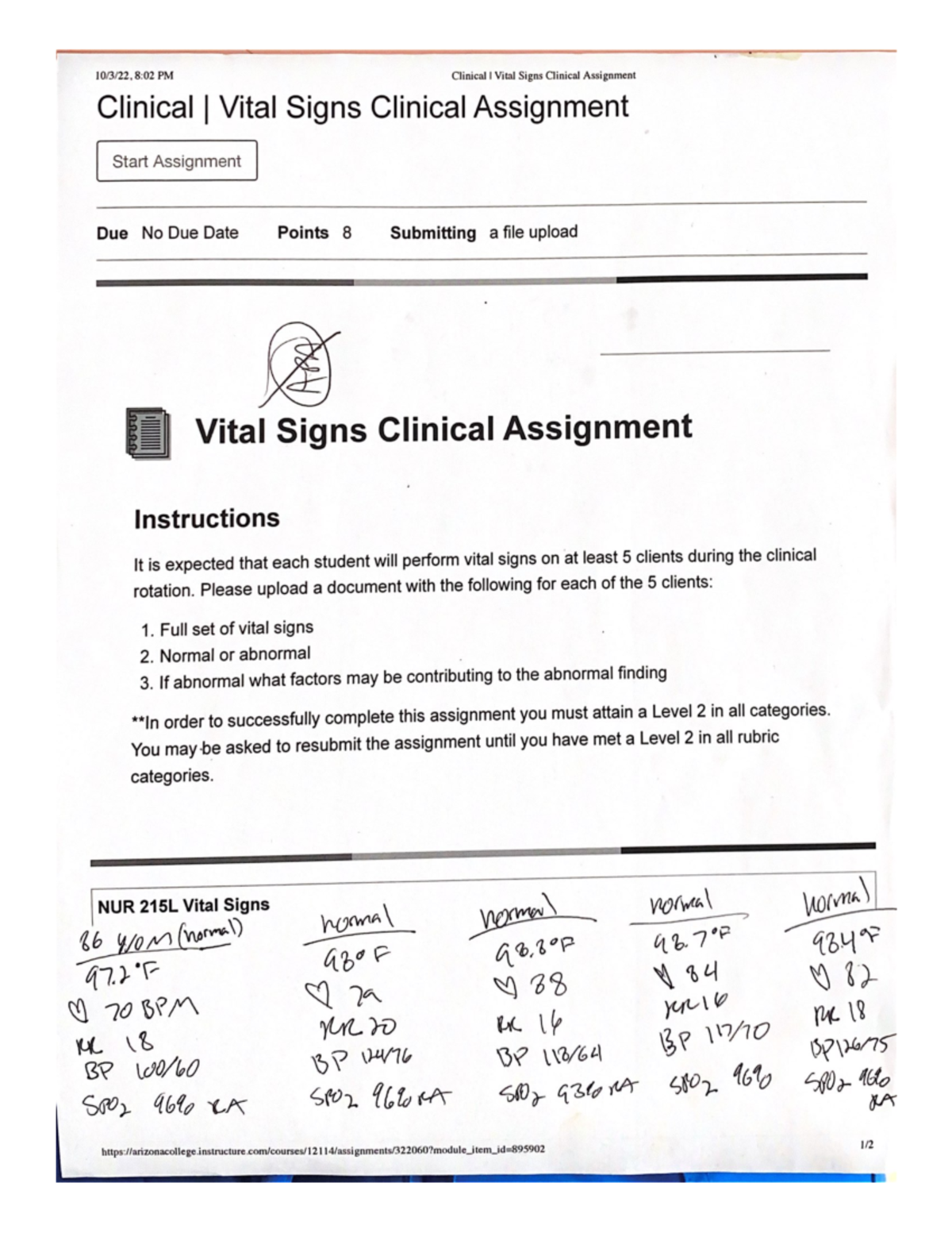 10322,802 PM - Clinical work - NUR425 - Studocu