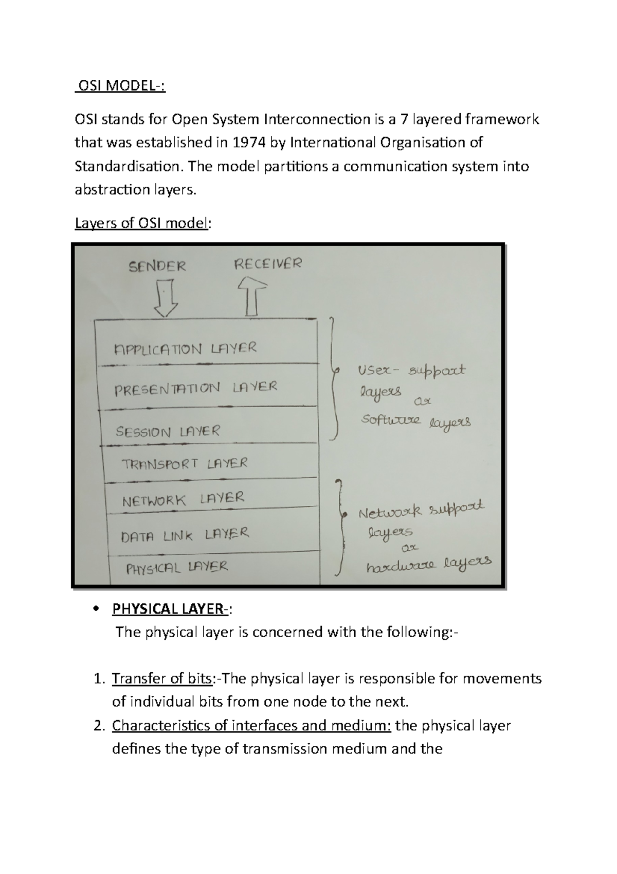 OSI reference model - OSI MODEL-: OSI stands for Open System ...