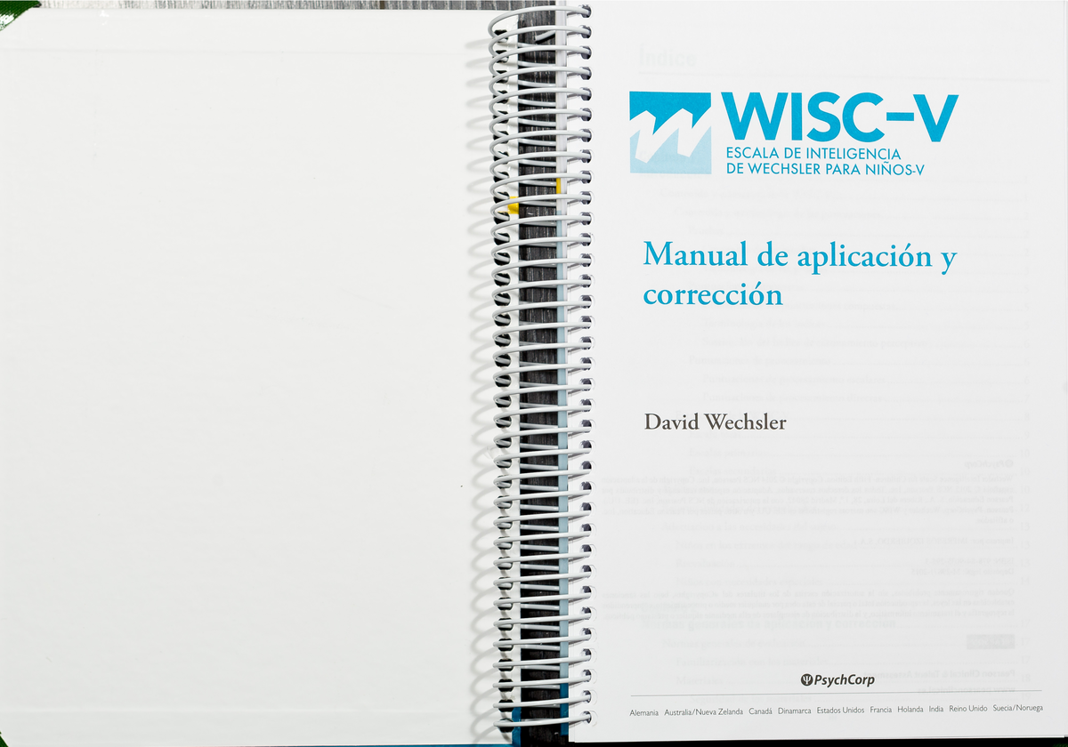 WISC v Manual - Evaluación y diagnóstico psicológico - Studocu