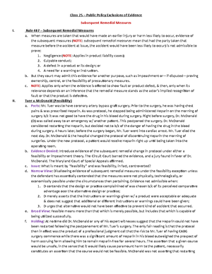 Class 20 – Character Evidence - Class 20 – Character Evidence I. Rule ...