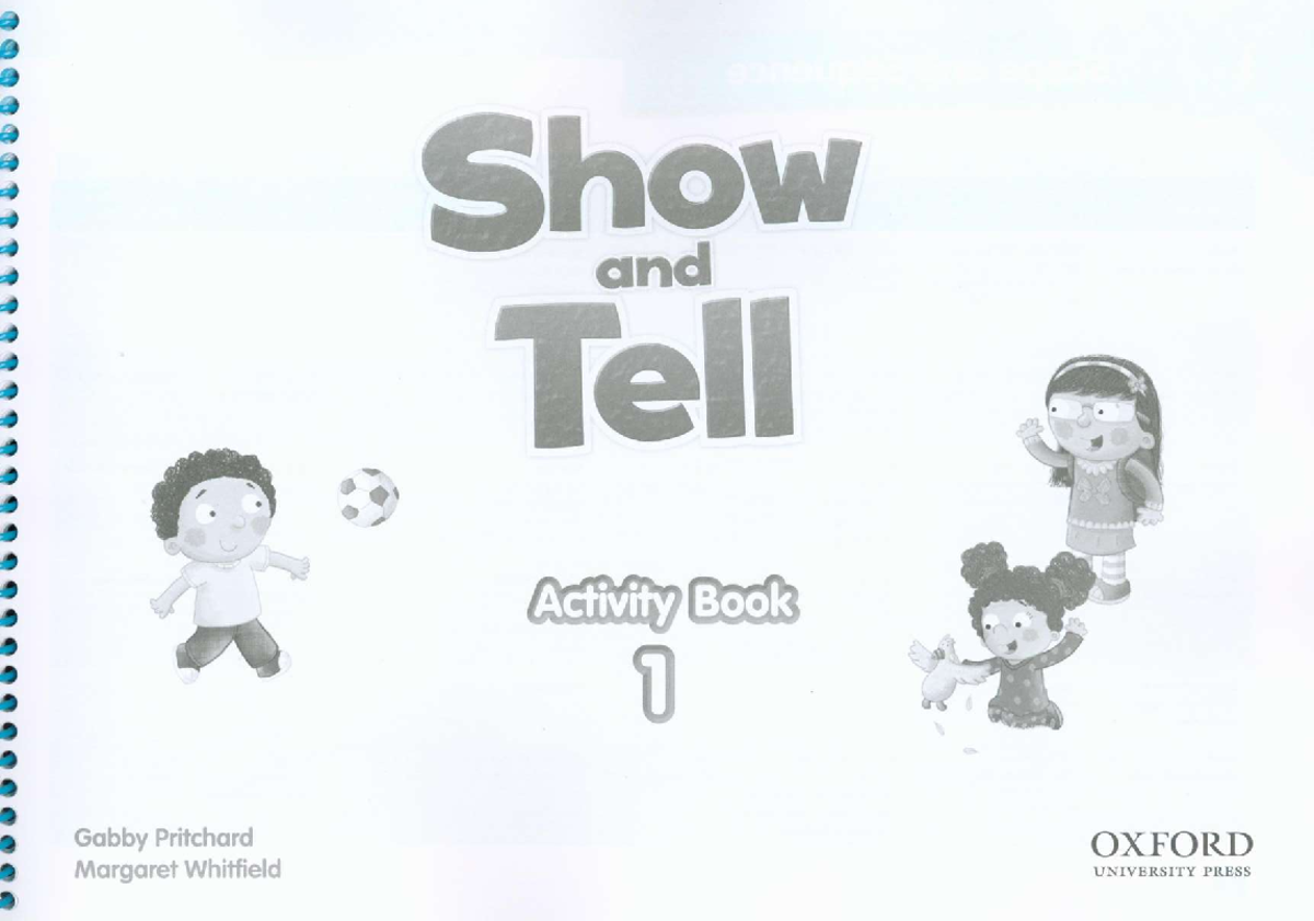 Show and Tell Activity Book 1 - letters and their Hello. How are you ...