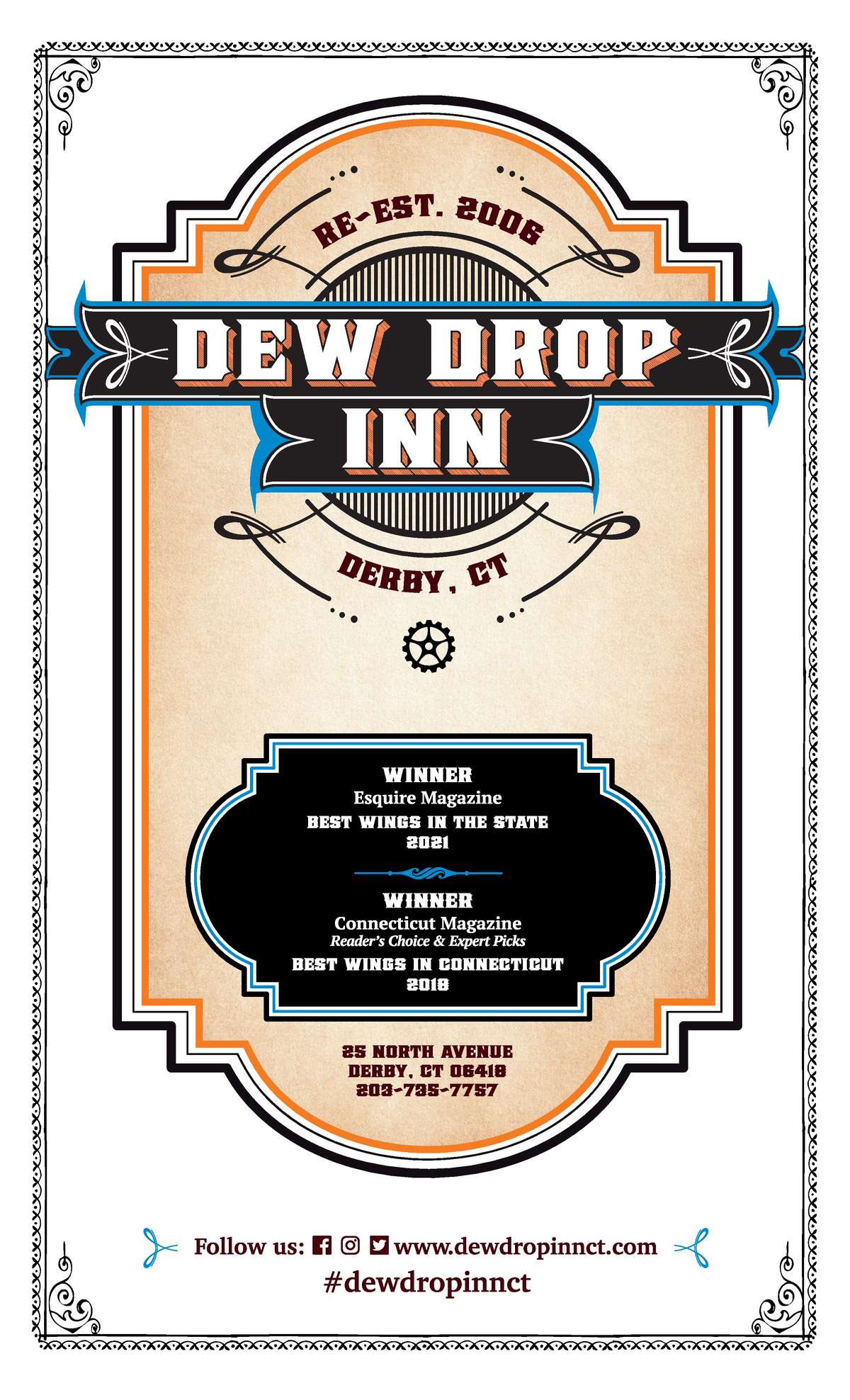 DEW DROP Complete MENU 520 - Chips & House-made 9. Guacamole Chicken ...