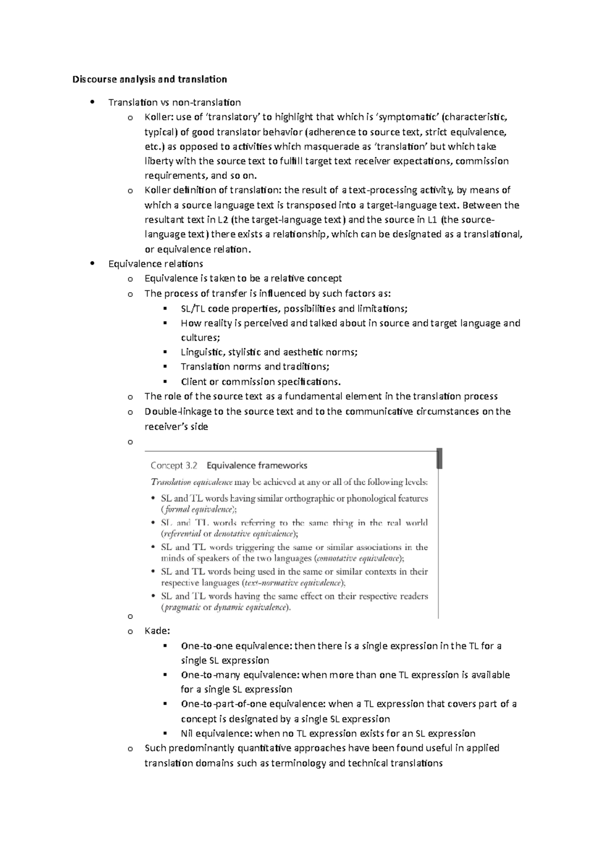 Discourse analysis and translation - ) as opposed to activities which ...