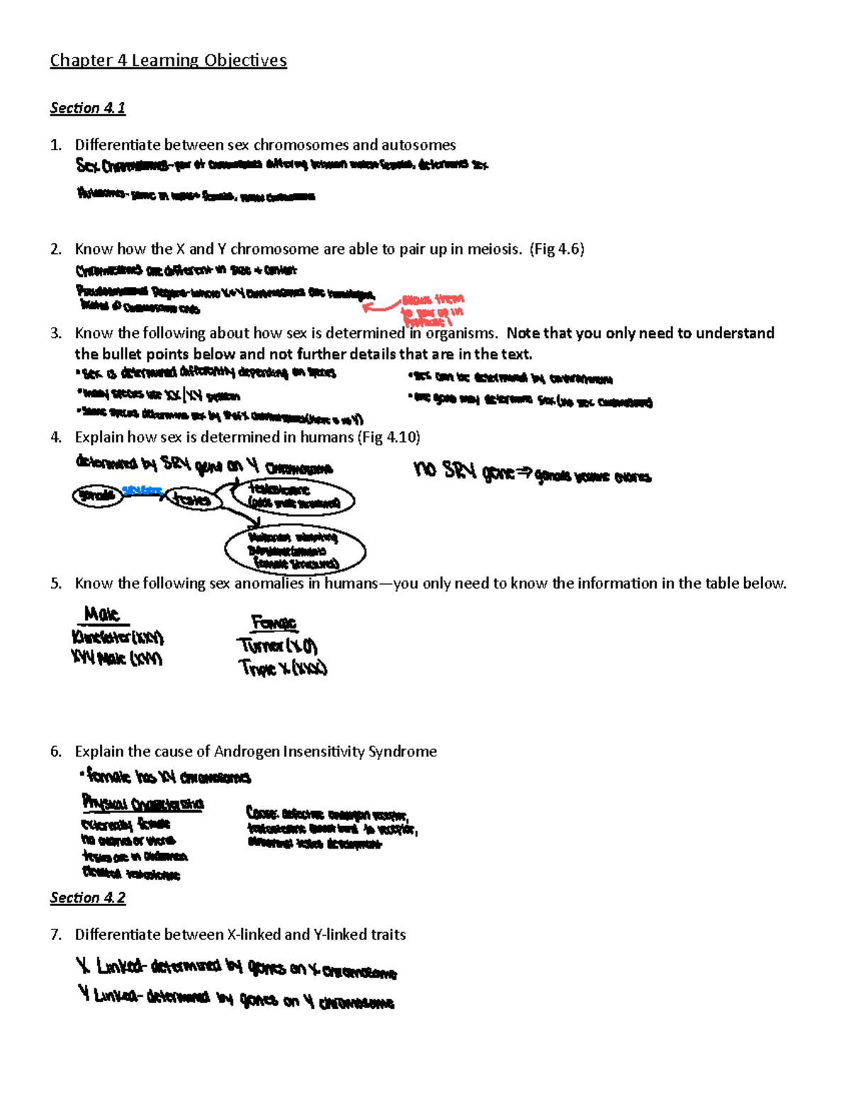 Ch 4 Learning Objectives Chapter 4 Learning Objec2ves Sec On 4 1