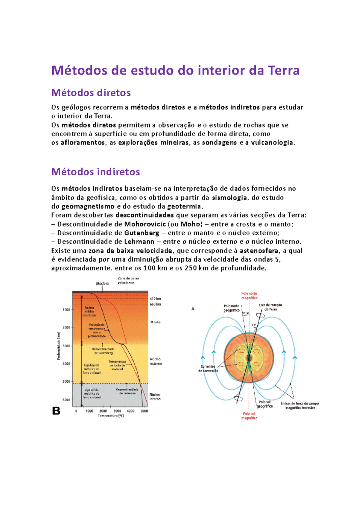 Métodos de estudo do interior da Terra - Métodos de estudo do interior ...